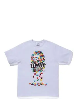 A BATHING APE X M&m's Ape Head Tee Shirt - White