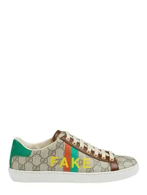 Gucci Ace Lace-up Sneakers - Beige/brown