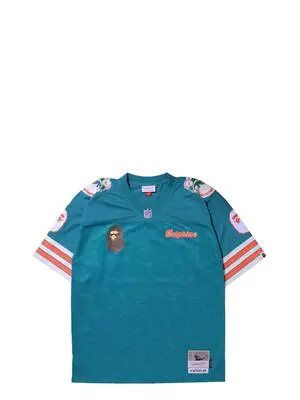 A BATHING APE X Mitchell & Ness Nfl Miami Dolphins Legacy Jersey - Green