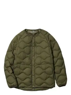 Uniqlo X White Mountaineering Ultra Light Down Oversized Jacket - Olive