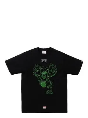 A BATHING APE X Marvel Comics Hulk T-shirt - Black