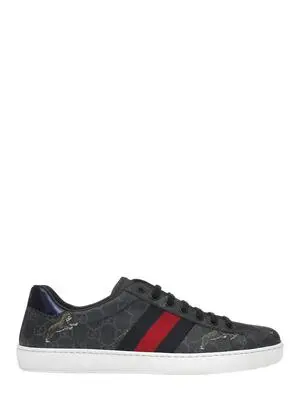 Gucci Ace Gg Supreme Tigers Sneakers - Black