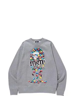 A BATHING APE X M&m's Crewneck Sweatshirt - Gray