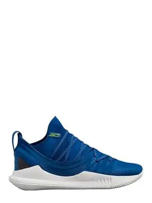 Under Armour Curry 5 Sneakers - Moroccan Blue/white/hi Vis Yellow