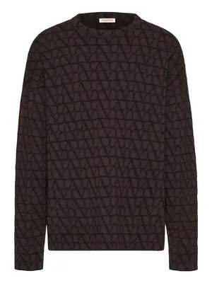VALENTINO Allover Logo Knitwear