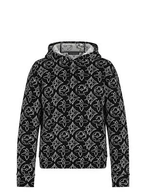 LOUIS VUITTON X Nba Strategic Flowers Quilted Hoodie - Black/white