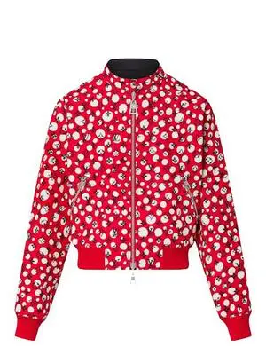 LOUIS VUITTON X Yayoi Kusama Infinity Dots Bomber Jacket - Rouge Vif/red/white