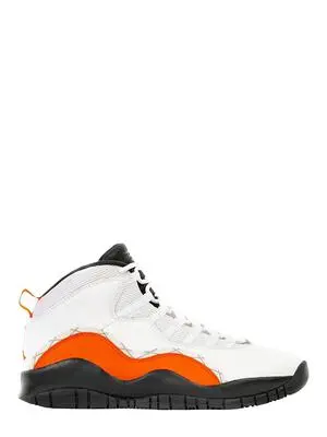 JORDAN 10 Retro Solefly Sneakers - White/black/orange