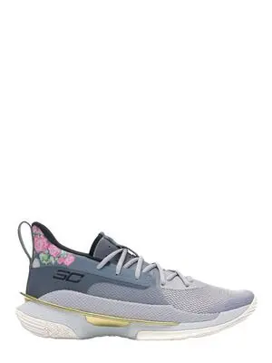 Under Armour Curry Floral Chinese New Year Sneakers - Grey/midnight Turquoise/gold