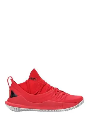Under Armour Curry 5 Athletic Sneakers - Red Rouge