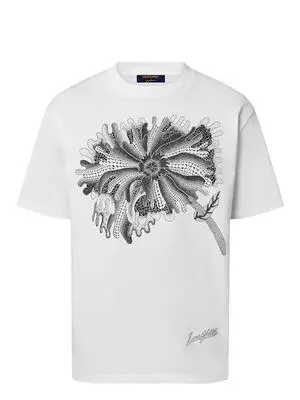 LOUIS VUITTON X Yayoi Kusama Psychedelic Flower Regular T-shirt - Milky White