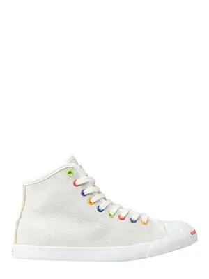 CONVERSE Converse Jack Purcell High-Top Sneakers White/farroone-colorsignal Red