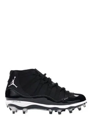 JORDAN Retro Cleat - Black/white/metallic Silver