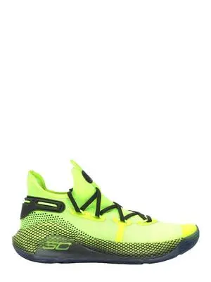Under Armour Curry 6 High Vis Yellow Sneakers - High Vis Yellow/guardian Green