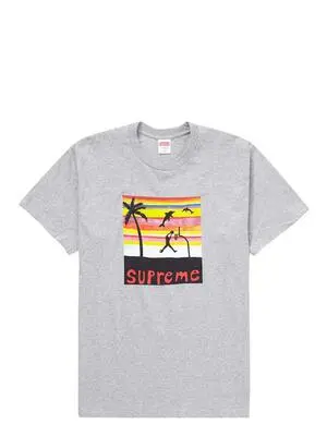 Supreme Dunk Tee Shirt Heather Grey