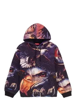 Supreme Eagle Hooded Work Jacket - Pink