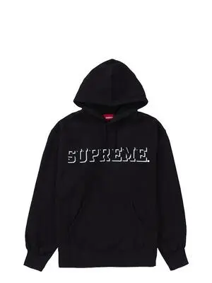Supreme Drop Shadow Hooded Sweatshirt - Black