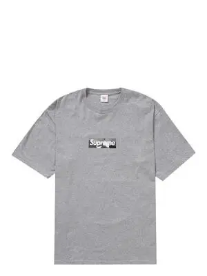 Supreme Emilio Pucci Box Logo Tee Shirt Heather Grey/black