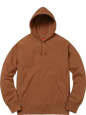 Supreme Embossed Logo Hooded Sweatshirt Rust