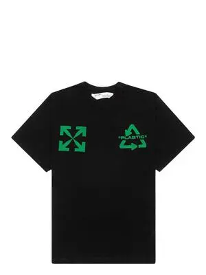 Off-White Oversized Fit Universal Key T-shirt - Black/green