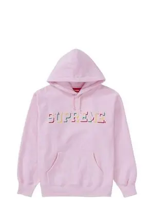 Supreme Drop Shadow Hooded Sweatshirt - Light Pink