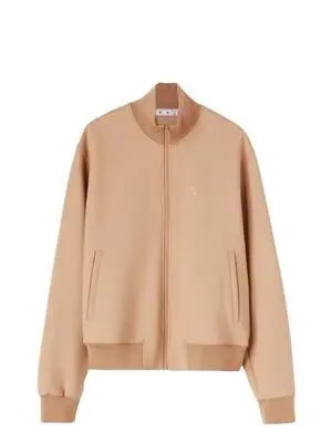 Off-White Quote Wool Slim Tracktop - Camel