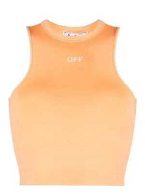 Off-White Rowing Crewneck Sleeveless Top - Orange