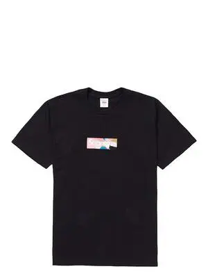 Supreme Emilio Pucci Box Logo Tee Shirt Black/dusty Pink