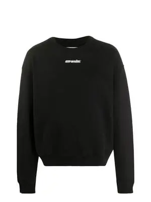Off-White Oversize Fit Marker Arrows Crewneck Sweatshirt - Black/blue