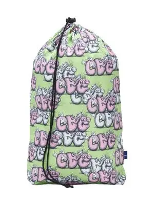 Comme Des Garçons Cdg Shirt X Kaws Drawstring Bag - Green/pink/white