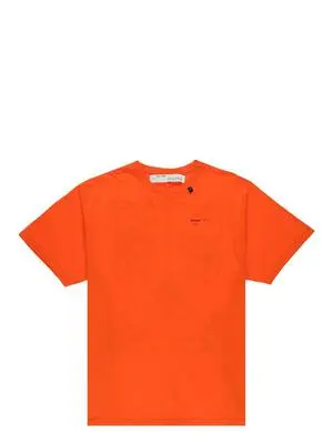 Off-White Oversized Abstract Arrows Embroidered T-shirt - Orange/black