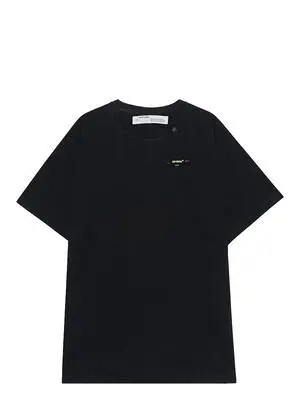 Off-White Oversized Acrylic Arrows Short Sleeve T-shirt - Black/yellow