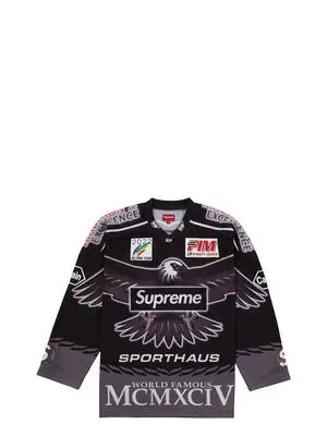 Supreme Eagle Moto Jersey - Black
