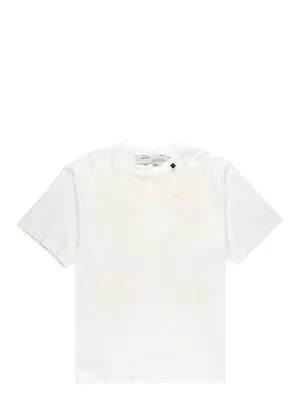 Off-White Off Oversized Acrylic Arrows Short Sleeve T-shirt - White/yellow