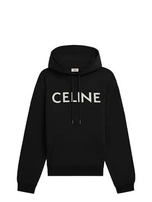 Celine Loose Cotton Sweatshirt - Black/white