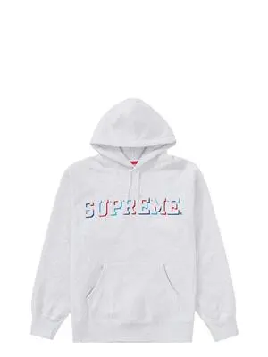 Supreme Drop Shadow Hooded Sweatshirt - Heather