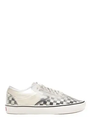 VANS Comfycush Slip-skool Checkerboard Sneakers - Black/white