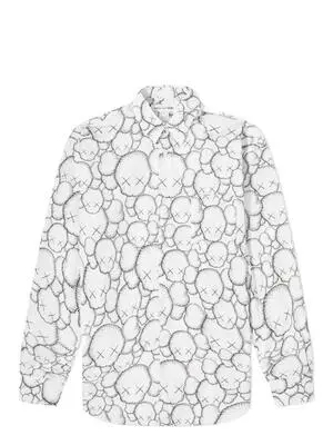 Comme Des Garçons Cdg Shirt X Kaws Classic Poplin Shirt - White/black