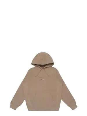 Supreme Embossed Logo Hooded Sweatshirt (ss18) Light Brown