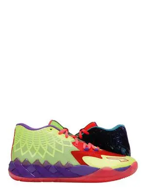 PUMA Lamelo Ball Mb.01 Be You Sneakers - Green Gecko/red Blast