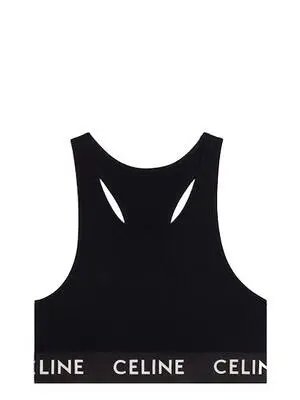 Celine Technical Jersey Bra - Black