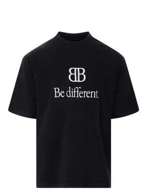 Balenciaga Be Different T-shirt - Black