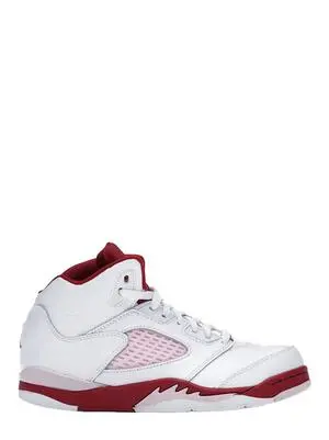 JORDAN 5 Retro Sneakers - White/pink Foam/gym Red