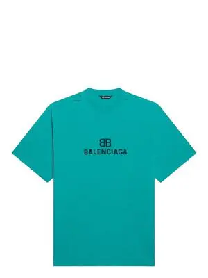 Balenciaga Bb Pixel Boxy T-shirt - Blue