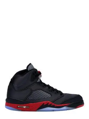 JORDAN 5 Retro Satin Bred - Black/university Red