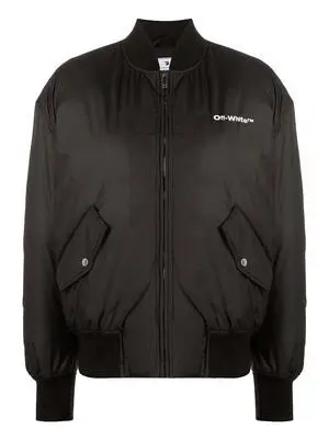 Off-White Bomber Jacket - Black/white