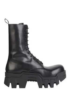 Balenciaga Bulldozer Lace-up Boots - Black