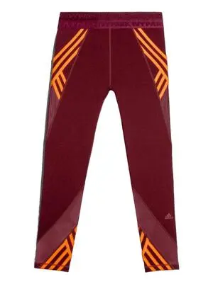 Adidas Ivy Park 7/8 Tights - Maroon/solar Orange