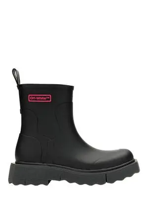 Off-White Rubber Rain Boots - Black