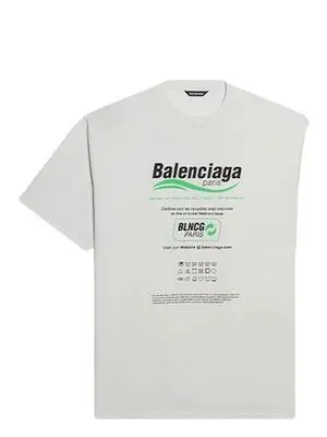 BALENCIAGA Dry Cleaning Boxy Logo Tee Shirt